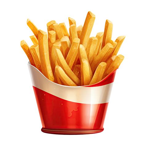 Delicious French Fries Clipart Crispy Fast Food Illustration For Snack