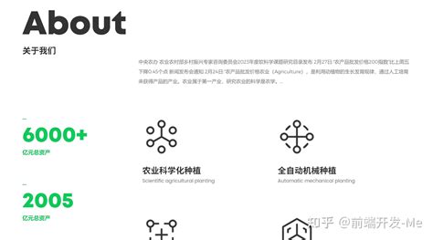 使用htmlcssjs网页设计与制作，酷炫动效科技农业网页