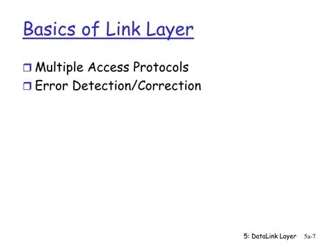 Ppt 13 Link Layer Multiple Access Protocols Powerpoint Presentation Id6333612