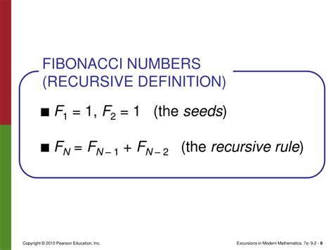 Ppt Fibonacci Sequence Rules Formulas And Applications Powerpoint