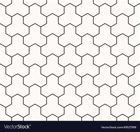Seamless Hexagon Pattern Royalty Free Vector Image