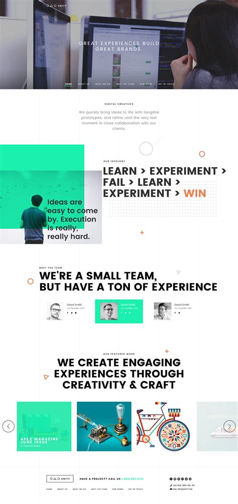 Trio Unity Template Psd Freebie Supply