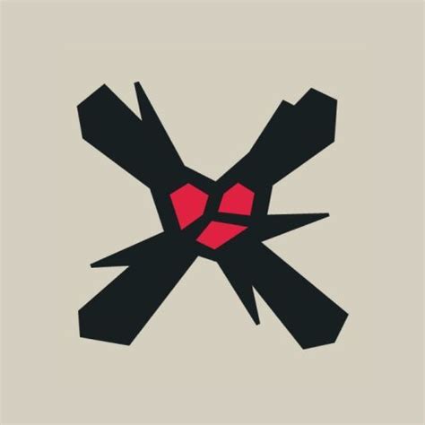x widget abstract black and red design