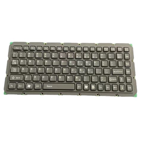 IP Rated Waterproof Rugged Sealed Silicone Military Laptop Keyboard