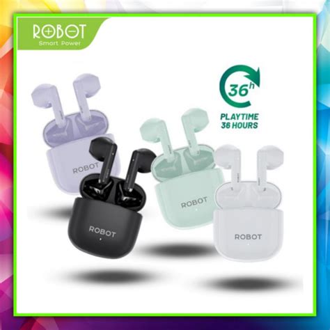 Jual Robot Tws Wireless Earphone Airbuds T Original Tws Bluetooth T Garansi Tahun Shopee