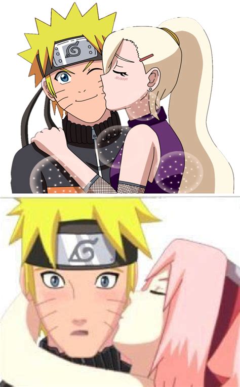 Ino And Sakura Kisses Narutos Cheek For Forgive By Darkwinghomer On