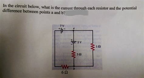 solved in the circuit below what is the current through