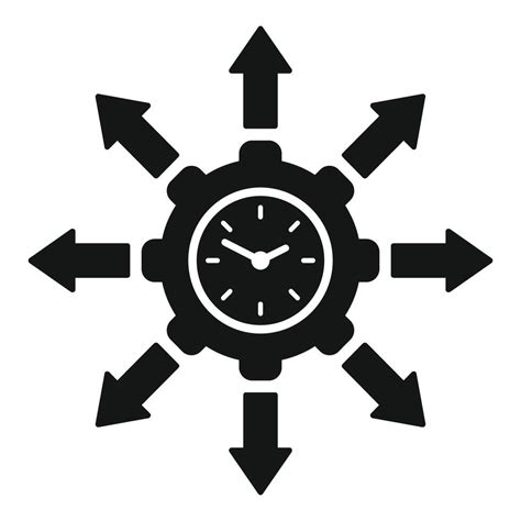 Time Management Concept Icon With Clock And Arrows 46040229 Vector Art At Vecteezy