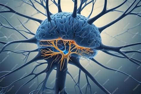 Premium Photo Nerve Cell With Dendrites Macro View Of Neuron Inside