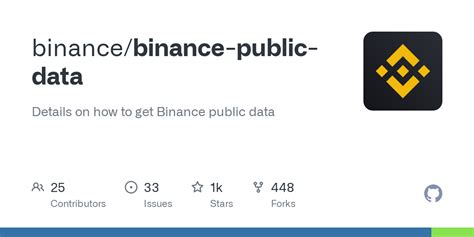 Github Binancebinance Public Data Details On How To Get Binance