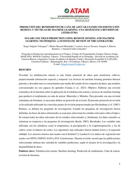 Pdf Sugarcane Yield Prediction Using Remote Sensing And Machine Learning Techniques A