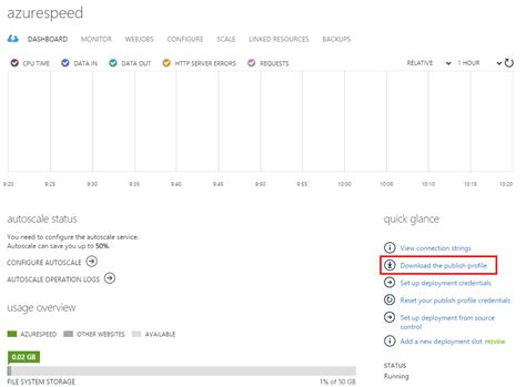 用命令行脚本发布azure网站 Blchen的空间