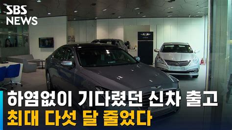 국산 신차 출고 대기기간 최대 다섯 달 줄어 Sbs Youtube