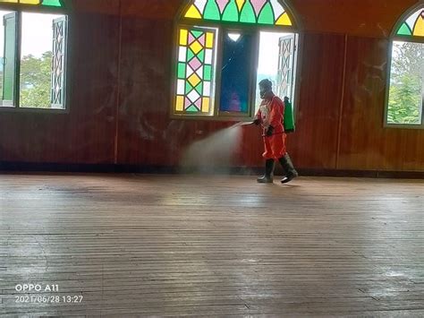 နမ္မတူမြို့နယ်ရှိ အမှတ် ၂ အခြေခံပညာအလယ်တန်းကျောင်း၌ ကိုဗစ် ၁၉ရောဂါ ကာကွယ်ထိန်းချုပ်ရေး ပိုးသတ