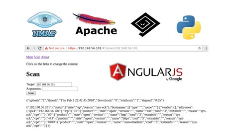 Making Simple Nmap Spa Web Gui With Apache Angularjs And Python