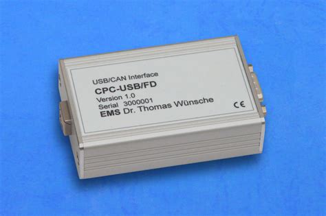 Usbcan Fd Interface Cpc Usbfd Ems Dr Thomas Wünsche