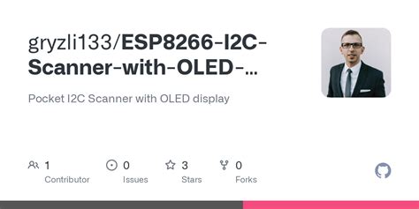 github gryzli133 esp8266 i2c scanner with oled sh1106 display pocket