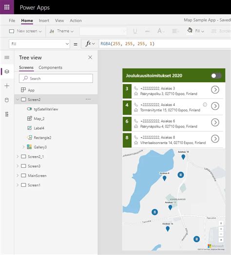 Power Apps Map Component Forward Forever