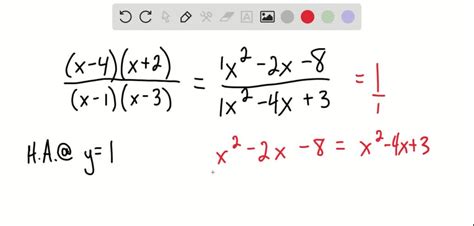 Solved Graph The Functions Note In Each Case The Graph Crosses Its Horizontal Asymptote Once