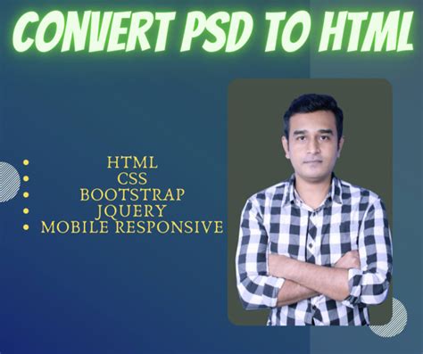 Convert Psd Design To Static Responsive Html Web Site By Fahimsiddik92 Fiverr