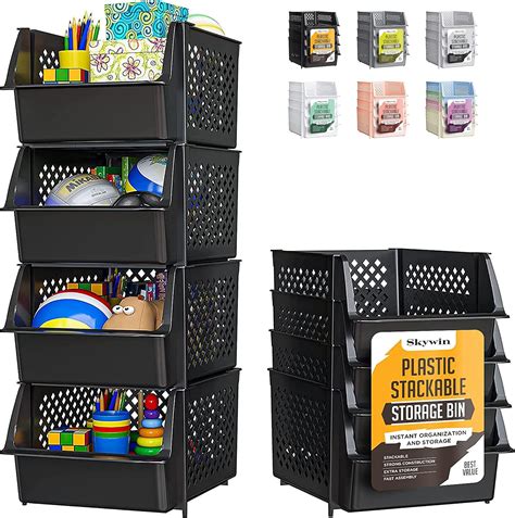Skywin TidyFriend Stackable Storage Bins For Pantry Australia Ubuy