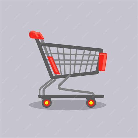 Premium Vector Shooping Cart Flat Vector Illustration 5