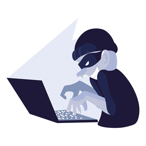 Hacker Using Laptop 2637766 Vector Art At Vecteezy