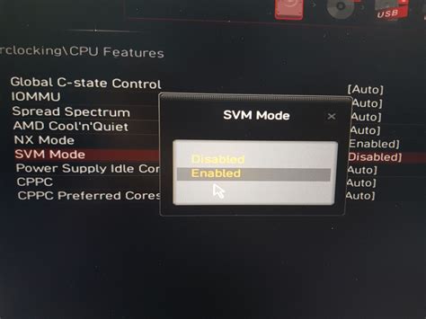 마무 this host supports amd v but amd v is disabled라 뜰 때 MSI BIOS 가상화 키는 법