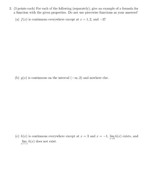Solved 2 3 Points Each For Each Of The Following