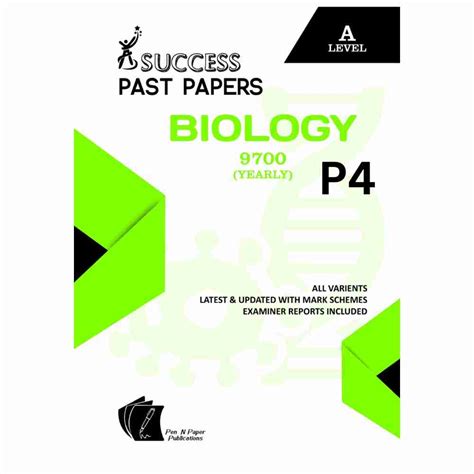 A Level Biology Paper 4 Yearly Unsolved Past Papers Maryam Academy Booksellers