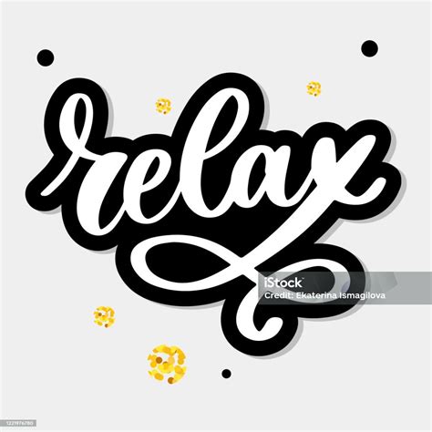 손으로 그린 타이포그래피 문자 문구 흰색 배경에 고립 휴식 인사말 이나 초대 카드 또는 티셔츠 프린트 디자인에 대 한 재미 서