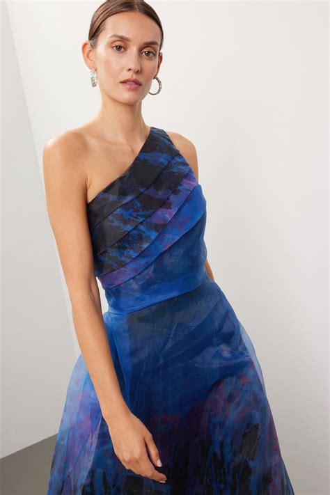 Blue Organza Gown By Rene Ruiz Collection Rent The Runway