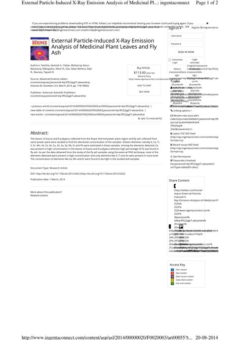 Pdf External Particle Induced X Ray Emission Analysis Of Medicinal Plant Leaves And Fly Ash