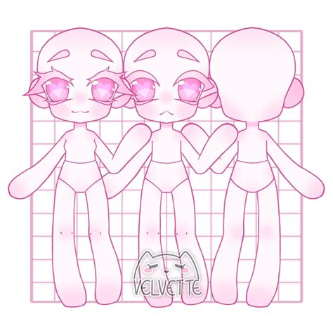 F2u Chibi Ish Posed Base By Velvet Bites On Deviantart