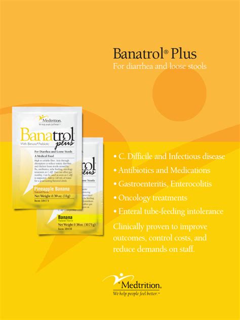 Banatrol Plus Brochure Pdf Diarrhea Dietary Fiber
