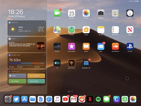Edited A Wallpaper To Blur The Widget Side Of The Home Screen And It Looks Pretty Neat What Do