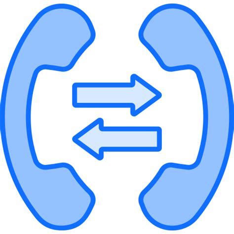 Call Forwarding Generic Blue Icon
