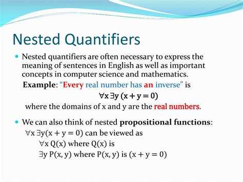 Ppt Discrete Mathematics More Discussions On Quantifiers Powerpoint Presentation Id5736906