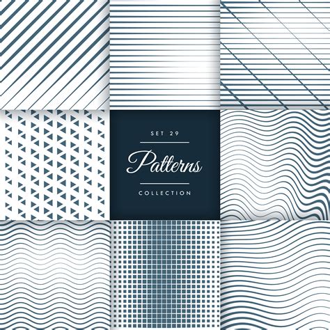 Abstract Line Pattern Collection Pack Download Free Vector Art Stock