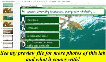 Lab APBio AICE Marine Sargasso Sea Biodiversity W Simpson S Index