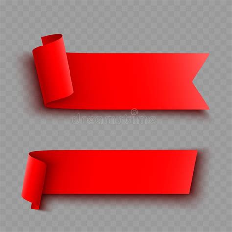 Realistic Red Scroll Stock Illustrations 2862 Realistic Red Scroll