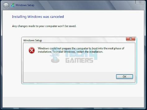 Our Fixes For Windows Could Not Prepare Boot Installation Error