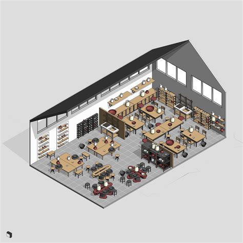 3d Model Revit Ceramic Workshop Toffu Co
