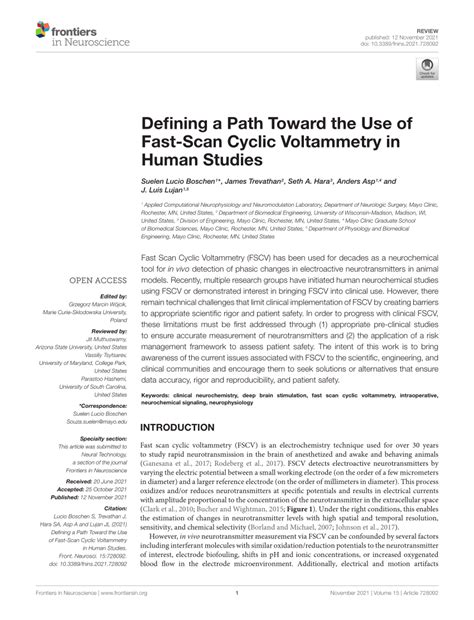 pdf defining a path toward the use of fast scan cyclic voltammetry in