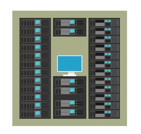 Server Racks Vector Image Eps Ai Uidownload