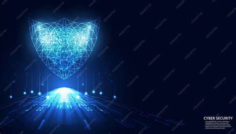 Premium Vector Abstract Technology Cyber Security Privacy Information Network Concept Shield