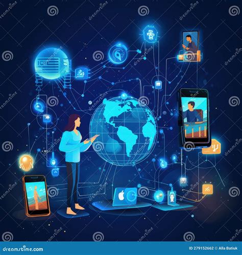Innovative Communication Tech Concept Of A Globally Connected World