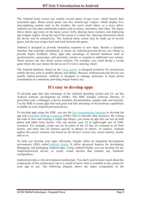 Introduction To Android Pdf