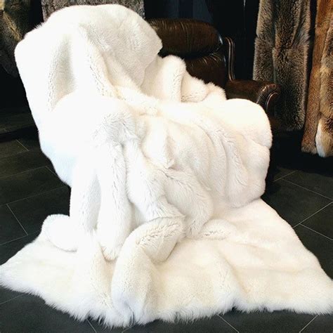 White Faux Fur Throw White Throw Blanket Throw Bed And Sofa Etsy