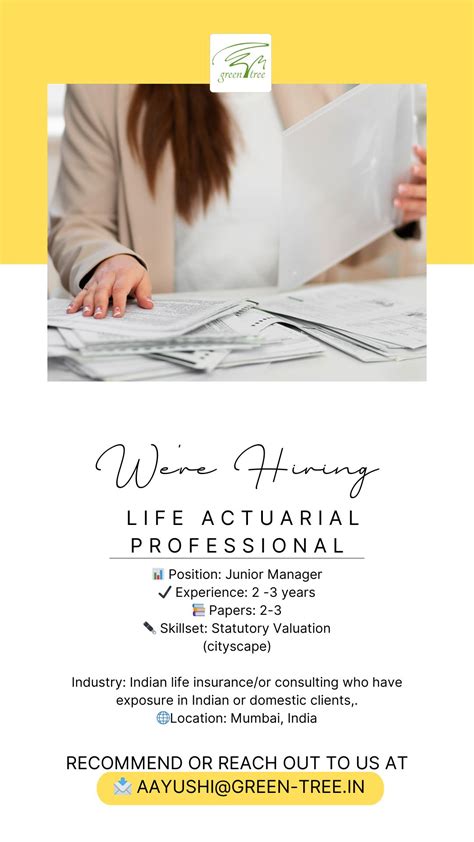 Greentree Advisory Services Pvt Ltd On Linkedin Actuaries Actuaryjobs Actuarial